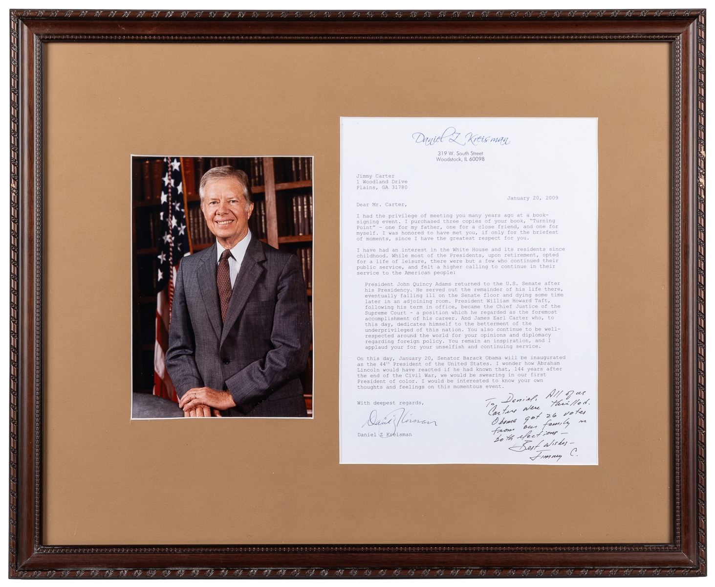 George W. Bush | Trio of Typed Letters Signed by Modern Presidents ...