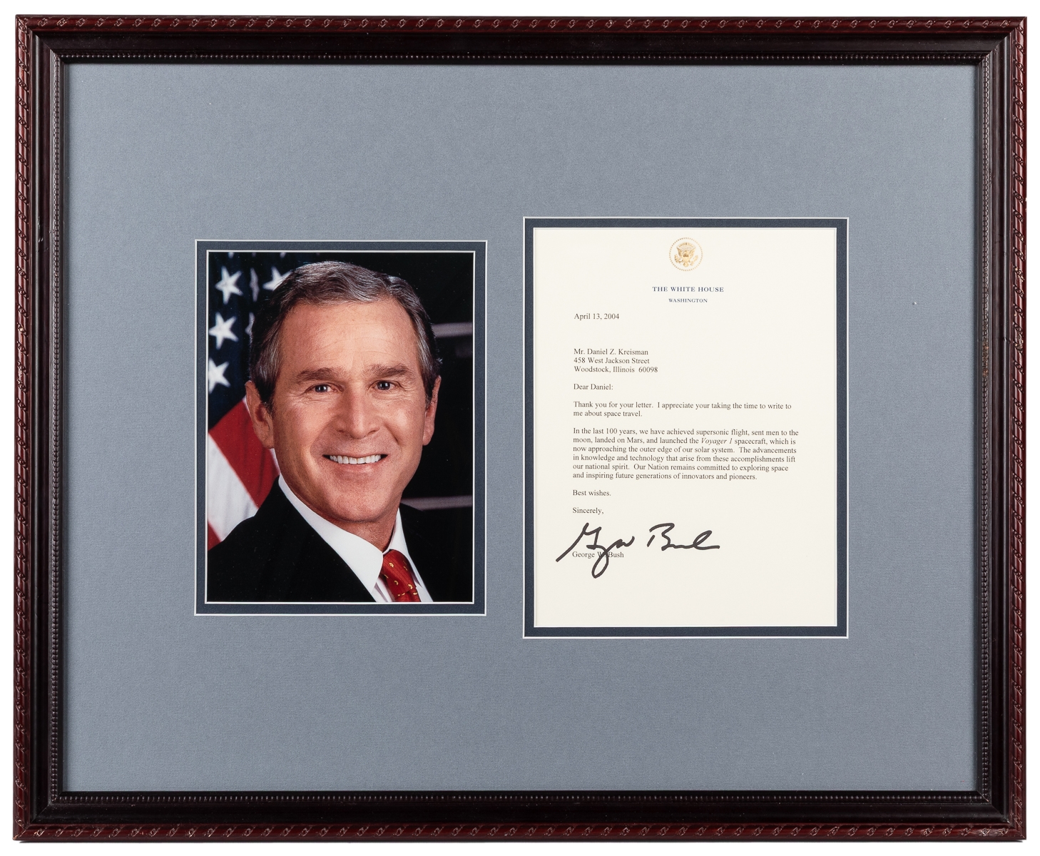 George W. Bush | Trio of Typed Letters Signed by Modern Presidents ...
