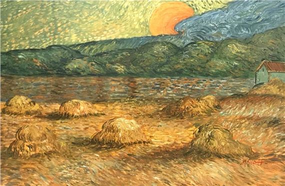 Vincent Van Gogh | Sunshine over the Farm | MutualArt