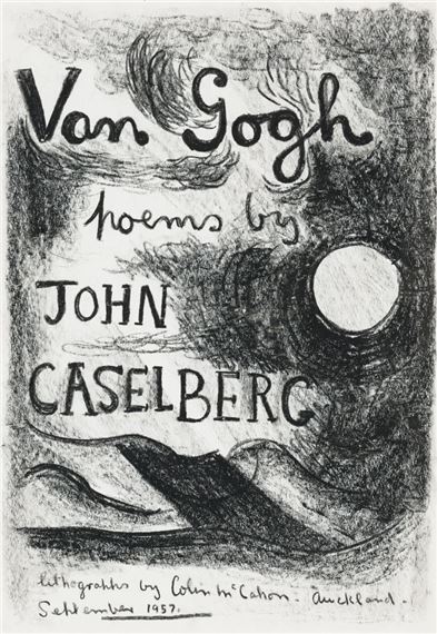 Colin McCahon | Van Gogh: Poems by John Caselberg (1957) | MutualArt