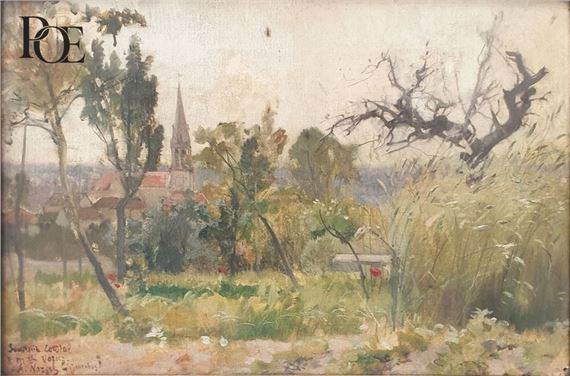 Alexandre Nozal | Vue de Garches depuis les prés | MutualArt