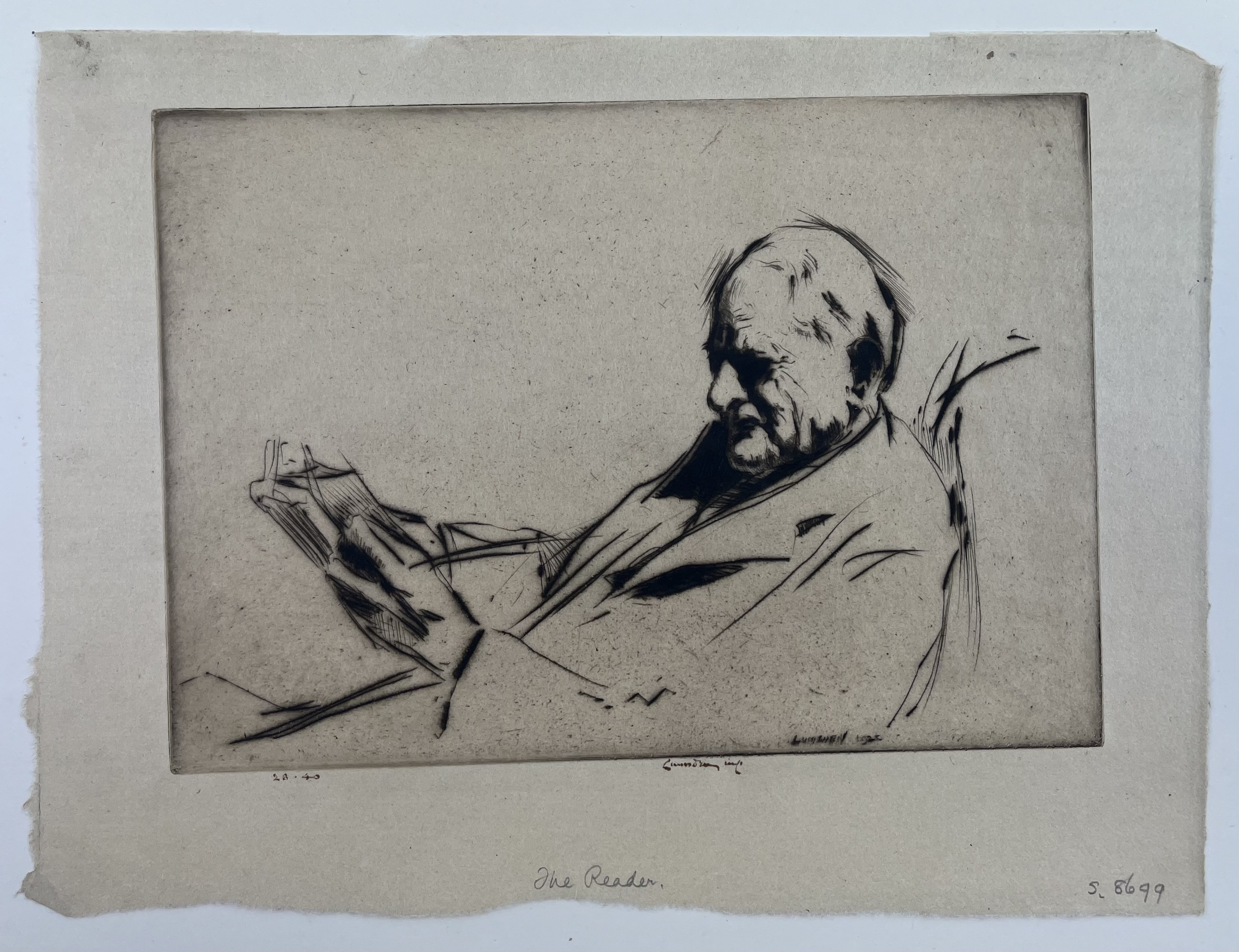 Ernest Stephen Lumsden | The Reader (1920) | MutualArt