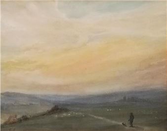 George Inness | Sunset (1892) | MutualArt