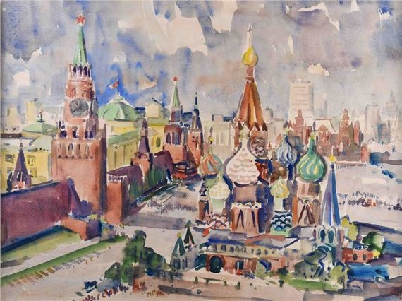 Tom Beyer | red square in Moscow (1974) | MutualArt