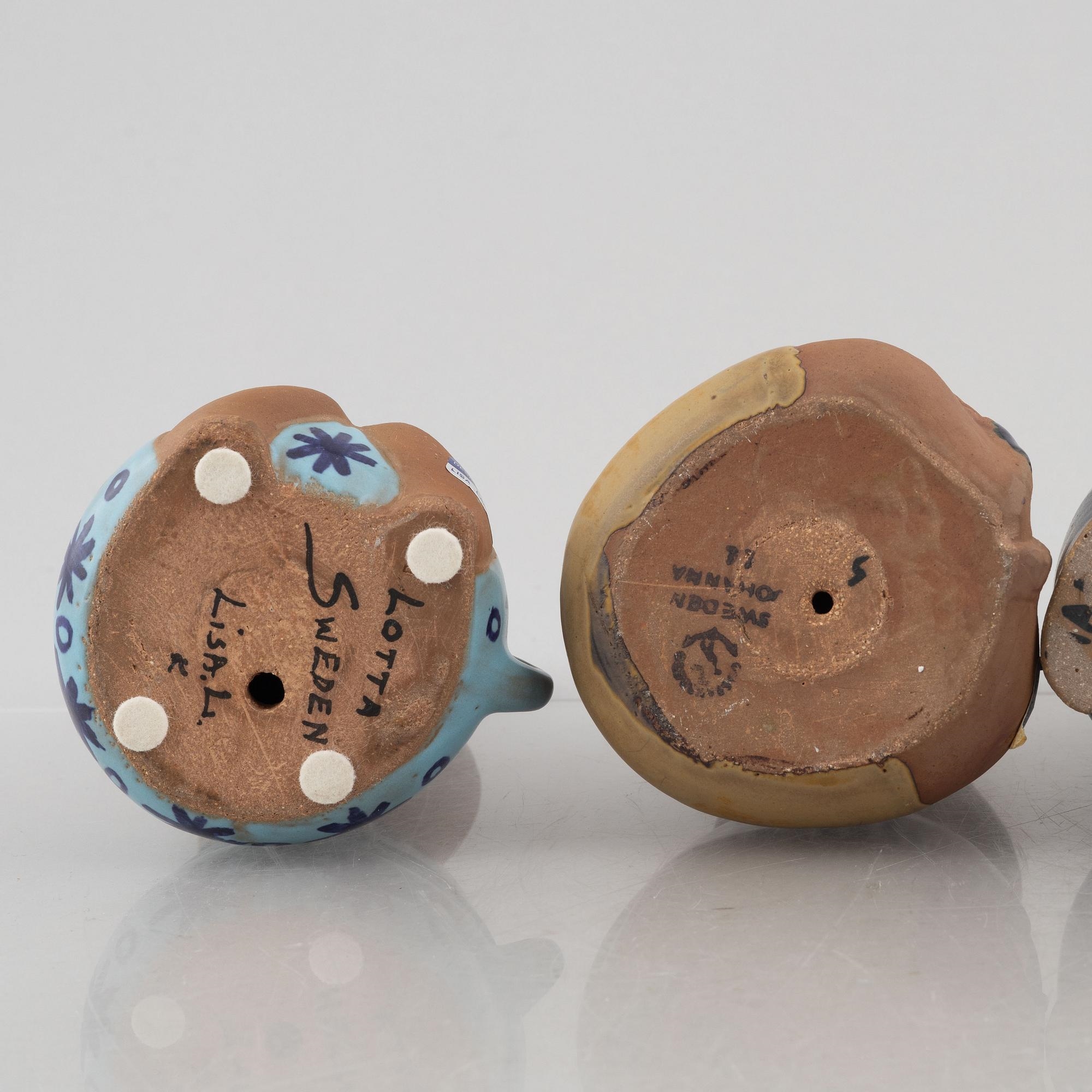Lisa Larson | Lisa Larson, a set of five stoneware figurines from the ...
