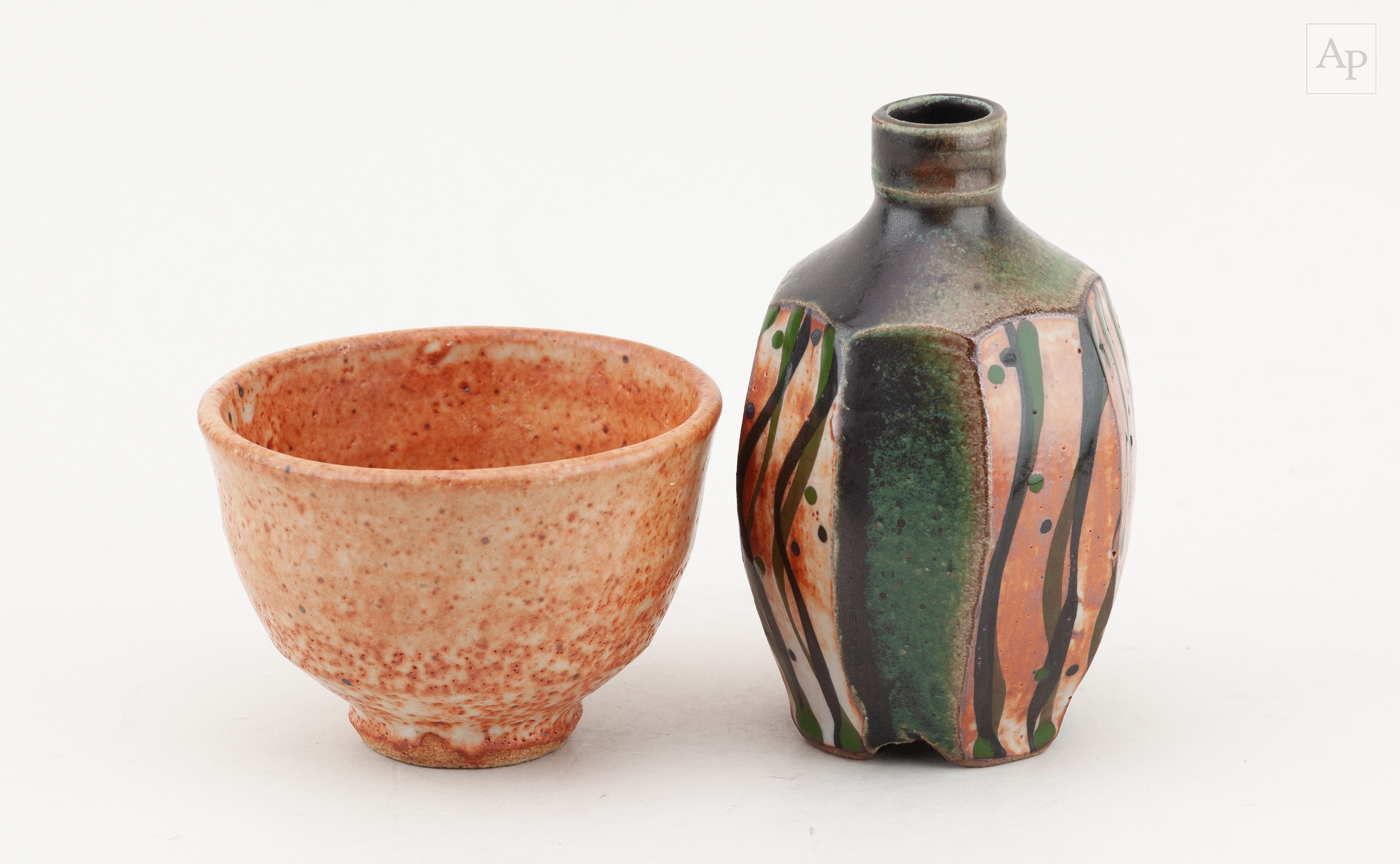 Warren MacKenzie | a small stoneware bowl covered in shino glaze ...