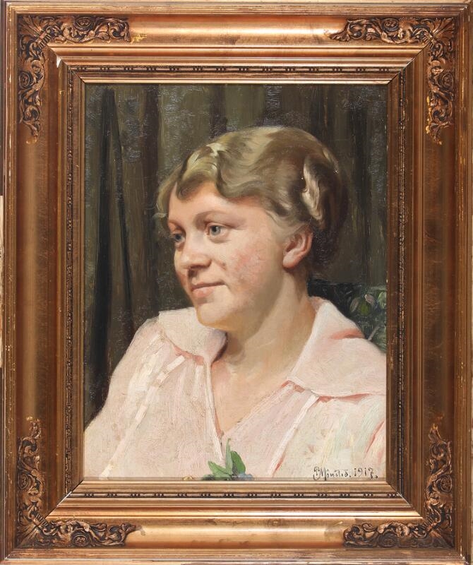 Peder Mork Monsted | A pair of portraits of the artist's son and ...