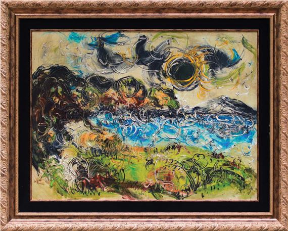 Affandi | Lake Scenery (1983) | MutualArt