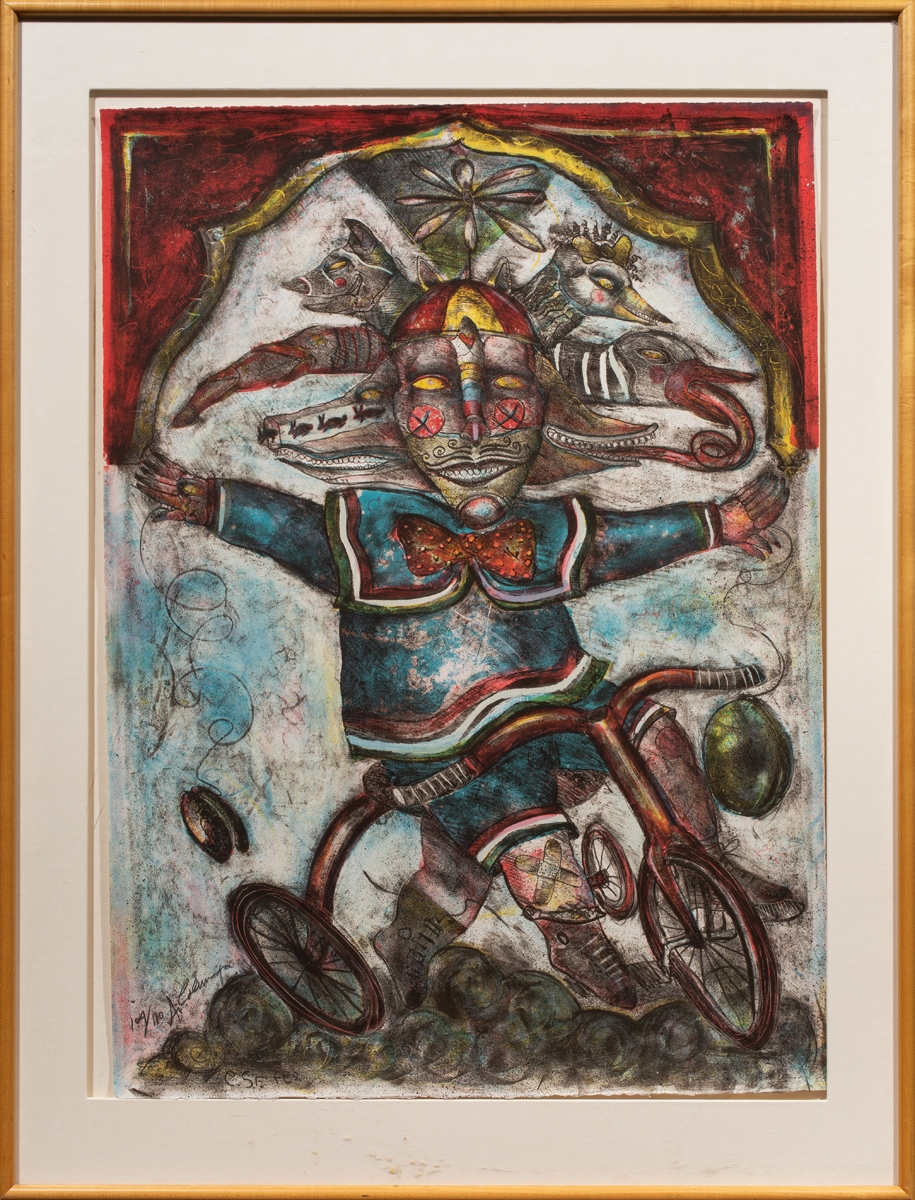 Alejandro Colunga | Clown on Tricycle | MutualArt