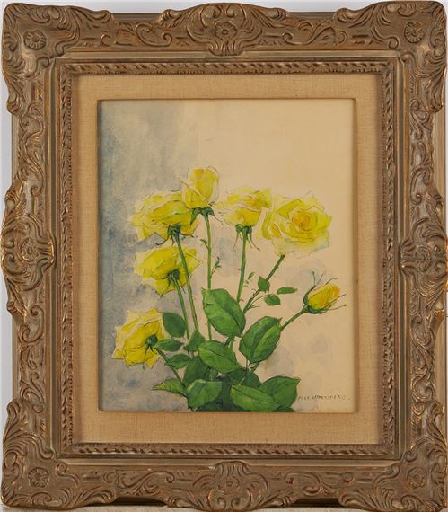 Olle Hjortzberg | Gula rosor | MutualArt