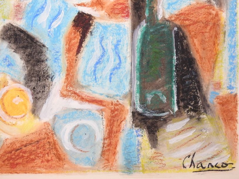 Roland Chanco | Still Life, Fruit and Bottle (2002) | MutualArt