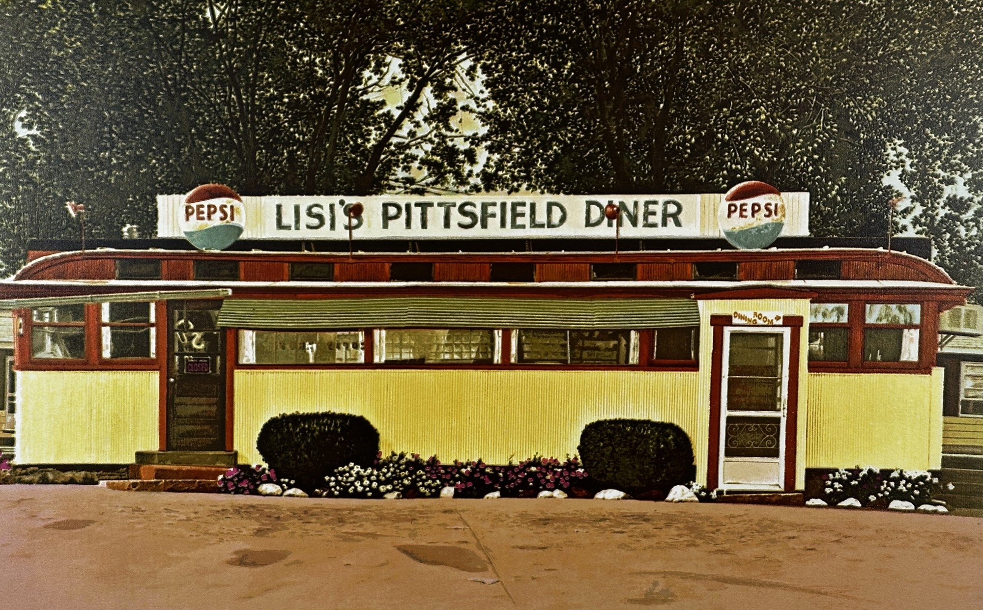 John Baeder | Lisi's Pittsfield Diner (1980) | MutualArt