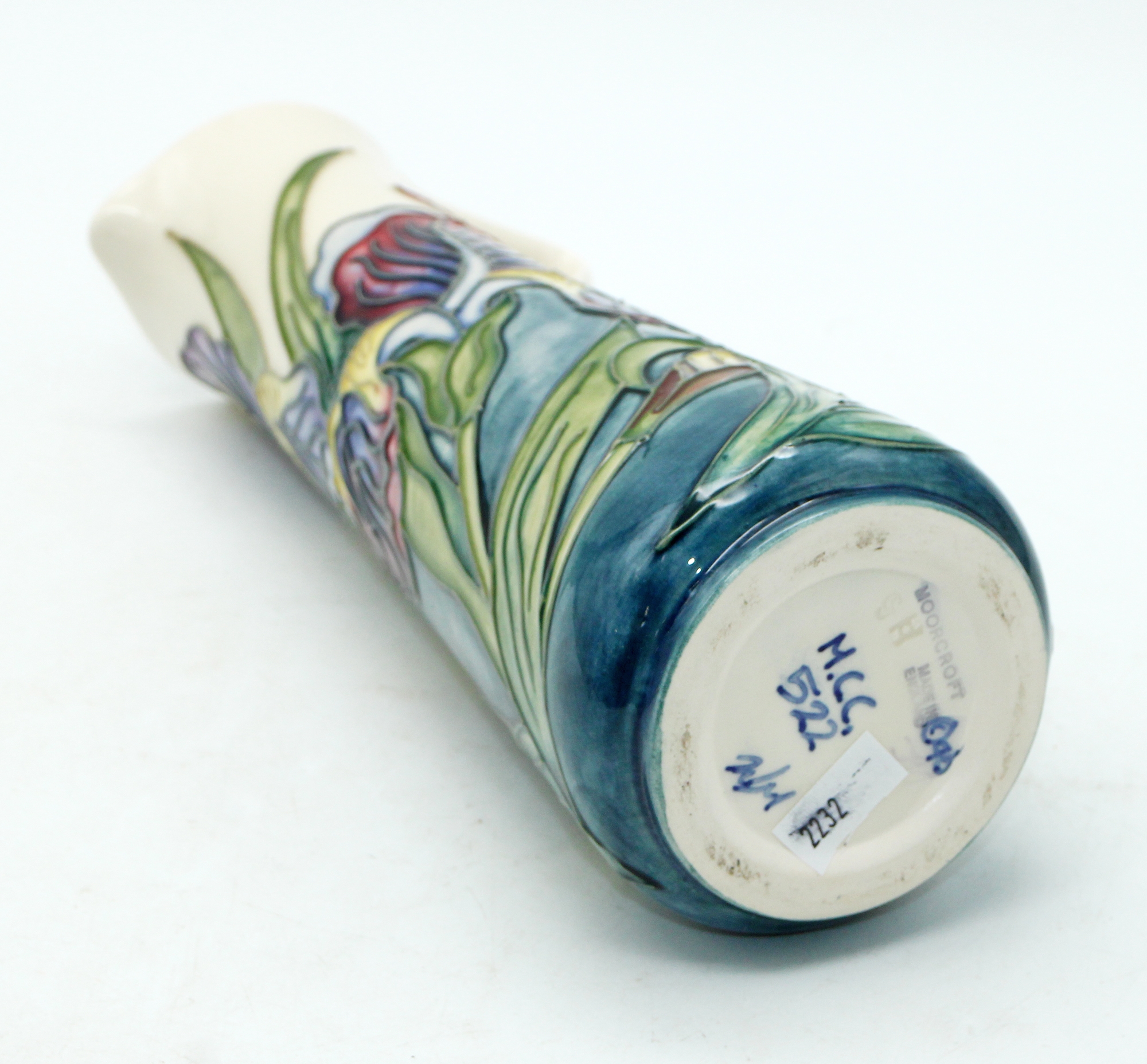 Rachel Bishop | 1996 Moorcroft IRIS pattern ewer vase | MutualArt