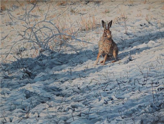 Martin Ridley | Martin Ridley Brown Hare Oil on board Signed and ...