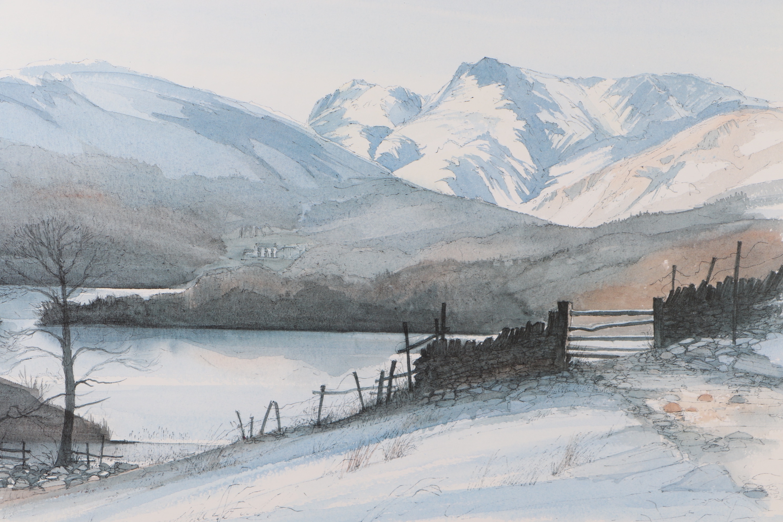 Jeffery Cowton | The Langdale Pikes in Winter | MutualArt