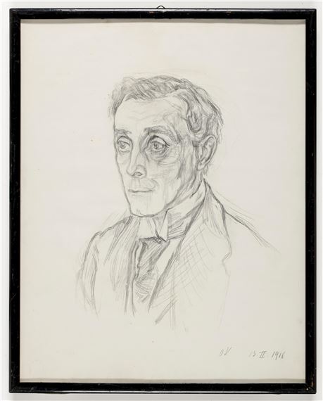 Oskar Kokoschka | Bildnis von Adolf Loos (1916) | MutualArt