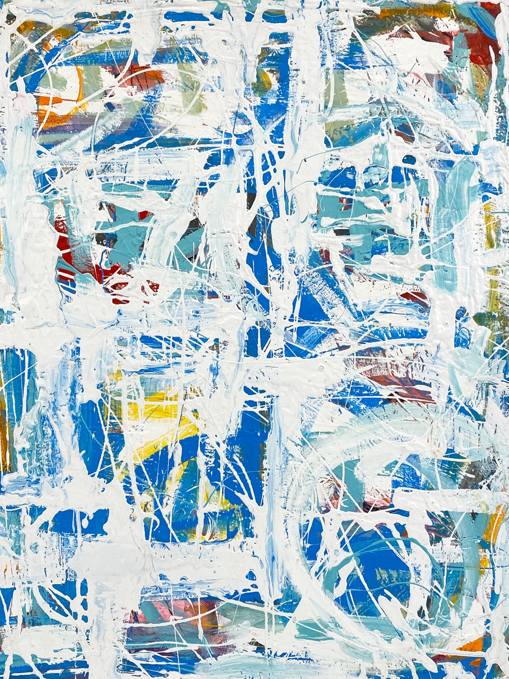 Danny Geschardt | Abstract painting with bright colors | MutualArt