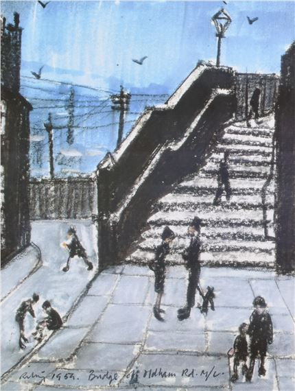 Harold Riley | Bridge off Oldham Road (1959) | MutualArt