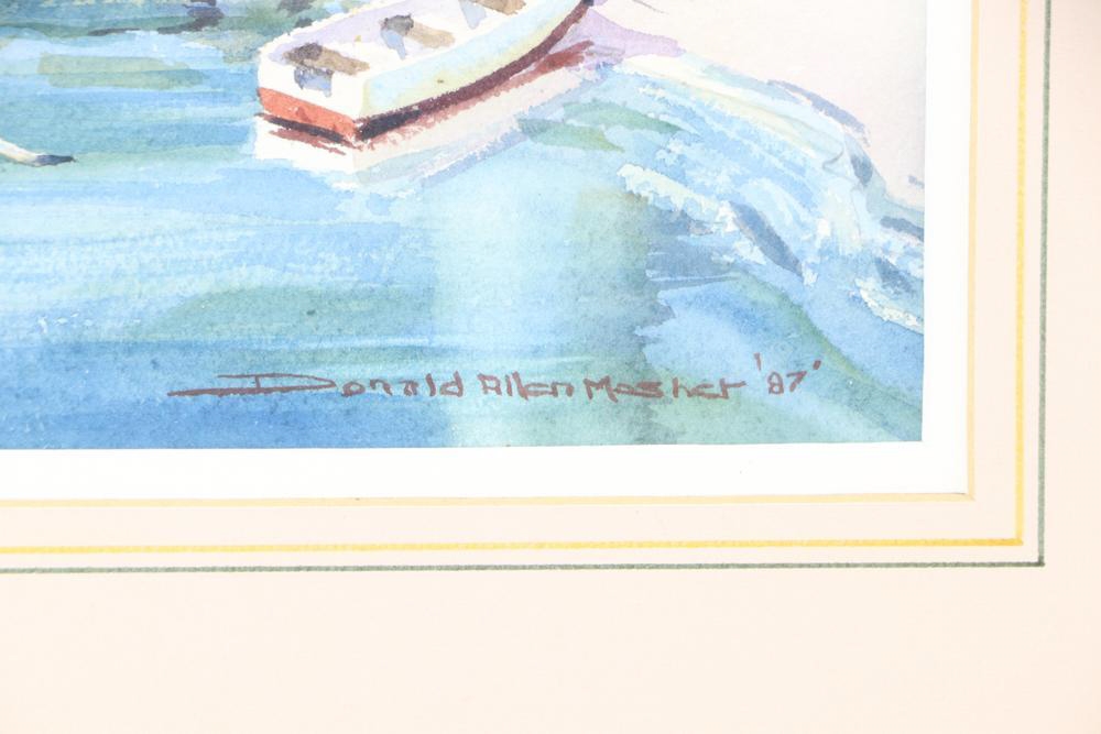 Donald Allen Mosher | Watercolor Lighthouse (1997) | MutualArt