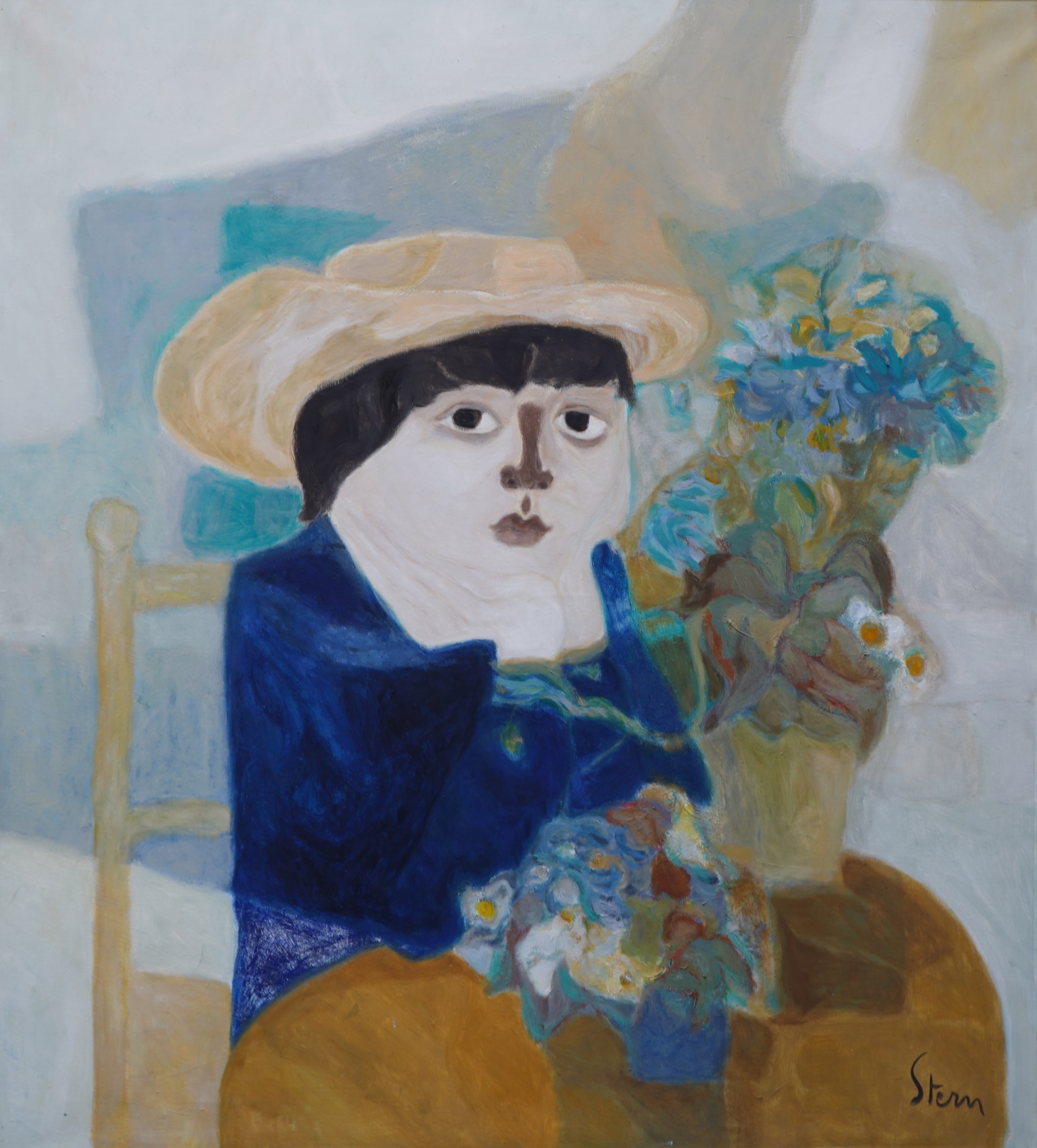 Bernard Stern | 'Boy in Straw Hat' | MutualArt