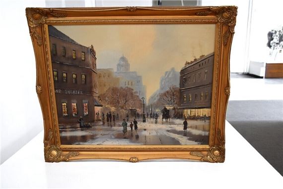 digby-page-oil-on-canvas-of-a-street-scene-mutualart