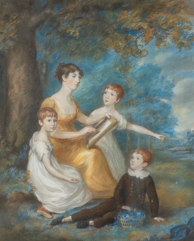 Adam Buck | portrait group of a mother and her three children in a ...
