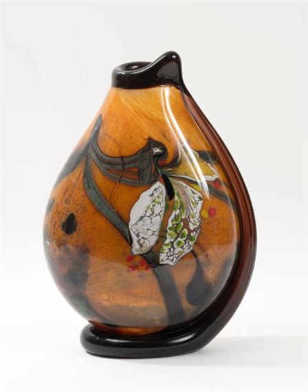 Robert Pierini | Vase with flattened body (1989) | MutualArt