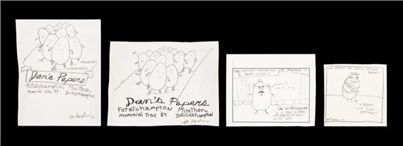 Michael Paraskevas | Four Potato People Comic Strips (1989) | MutualArt