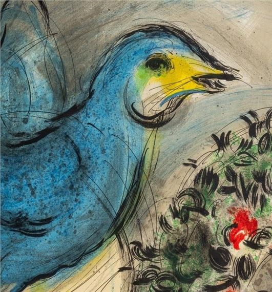 Marc Chagall | Blue Bird (1954) | MutualArt