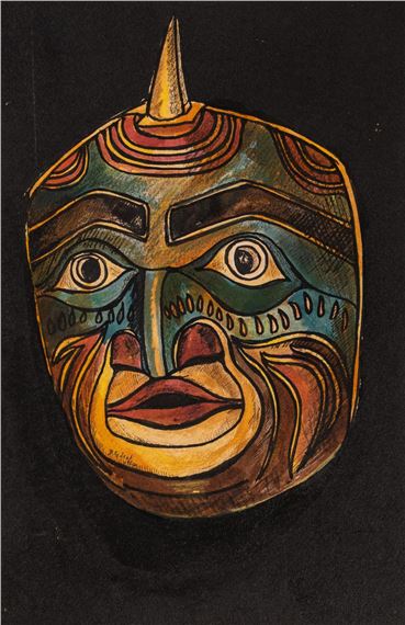 Dora Geneva Lent | Bella Coola Spirit Mask (1962) | MutualArt