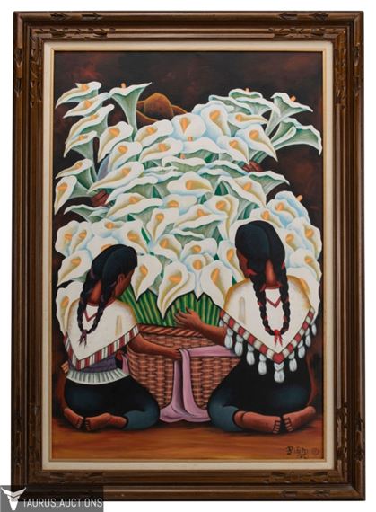 Pina | After Diego Rivera's Calla Lily Vendors (1980s - 1990s) | MutualArt