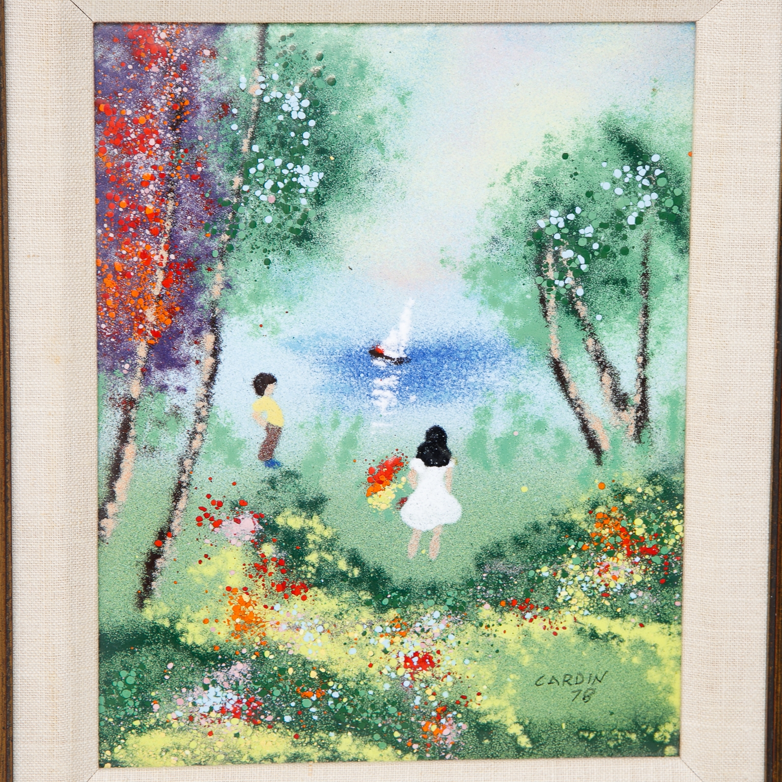 Louis Cardin | Vintage Louis Cardin Impressionistic Landscape Scene ...