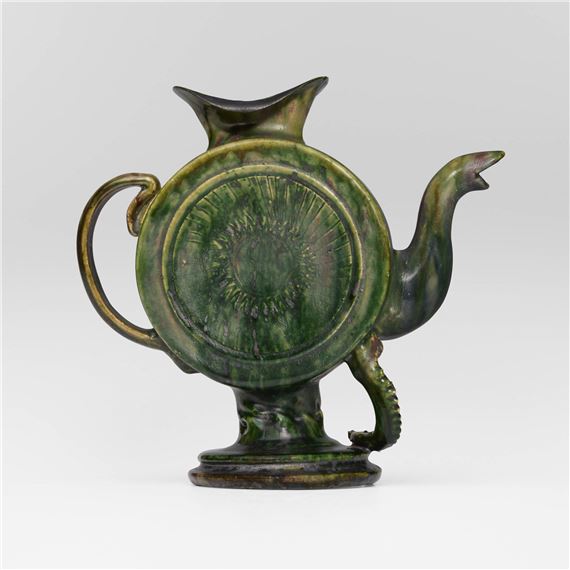 George Ohr | Rare cadogan teapot with snake (1895 - 1903) | MutualArt