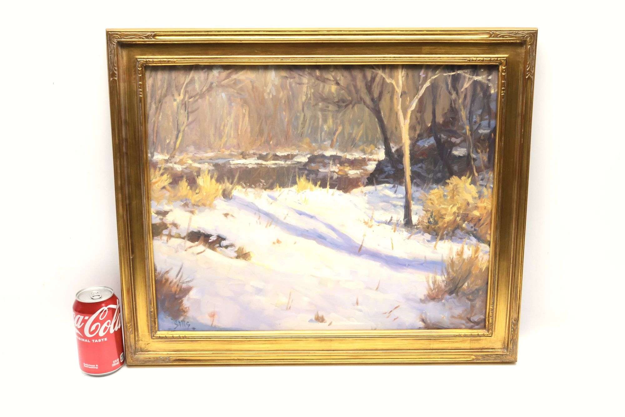 John Brandon Sills | Clearing and Stream - Winter | MutualArt