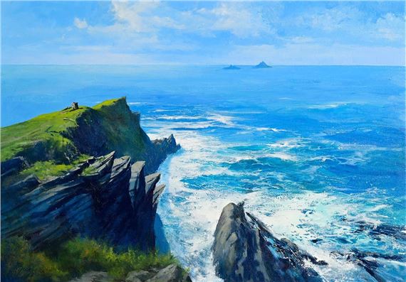 Annemarie Bourke | Skellig View from Portmagee | MutualArt