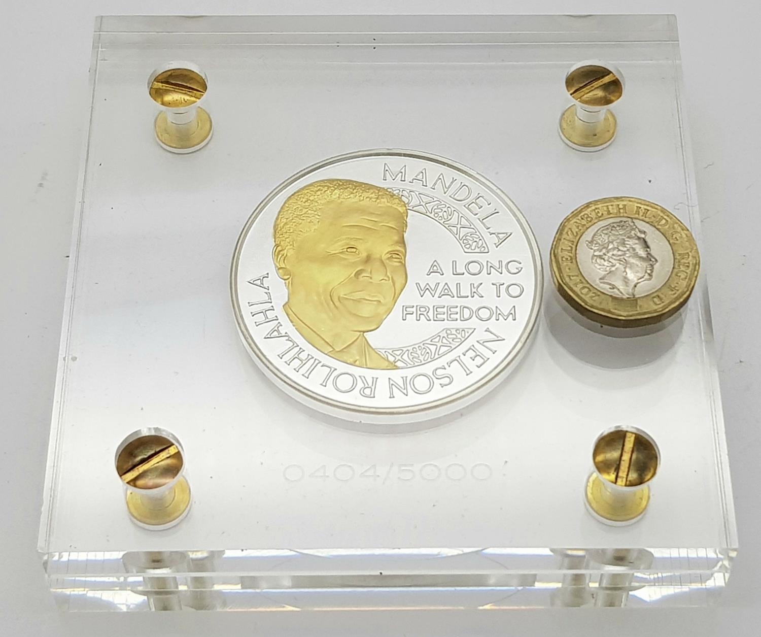 Nelson Mandela | A Nelson Mandela Commemorative Silver Coin. Limited ...
