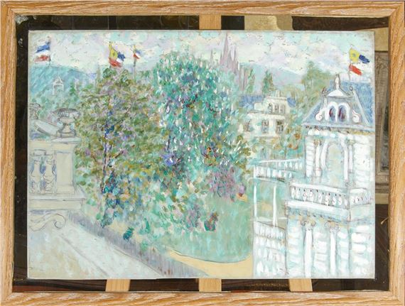 Vladimir Davidovich Baranoff-Rossiné | Park in the city (1925) | MutualArt