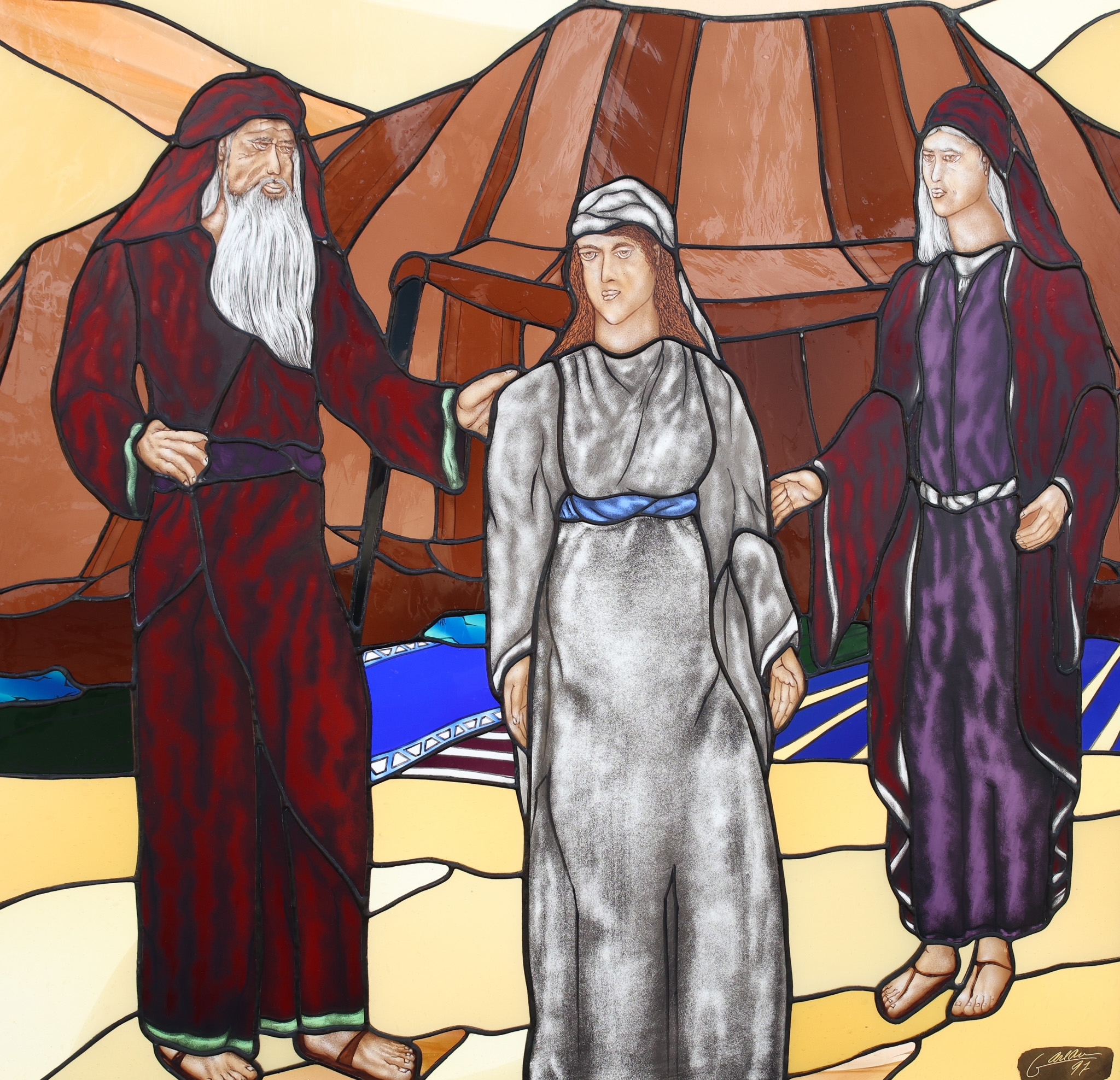Maurice Garreau | Sarah, Hagar and Abraham (1997) | MutualArt