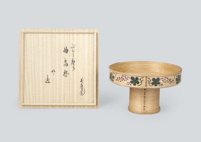 Bansho Hashimura | Serving table with design of grape and arabesque ...