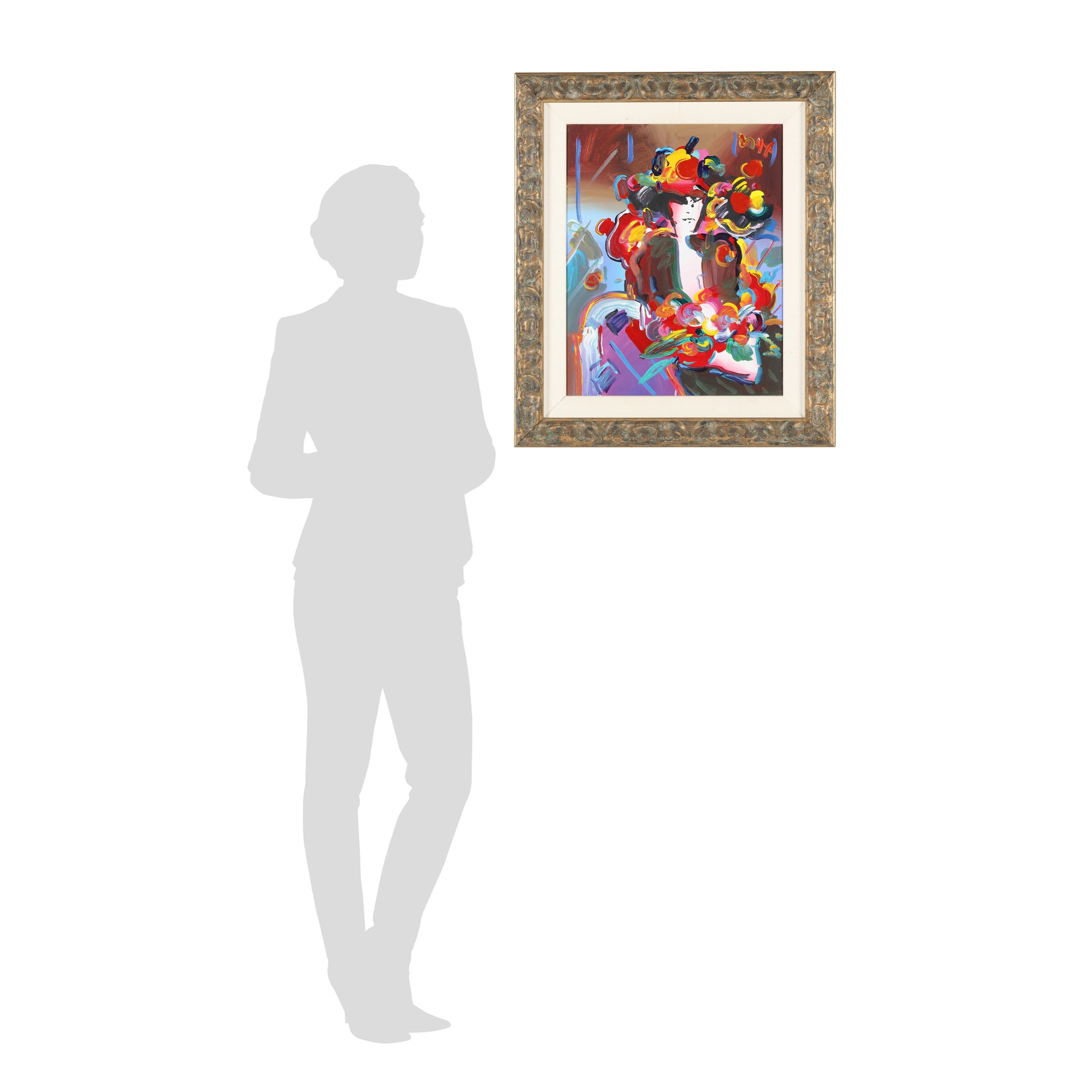 Peter Max | Brown Lady (1993) | MutualArt