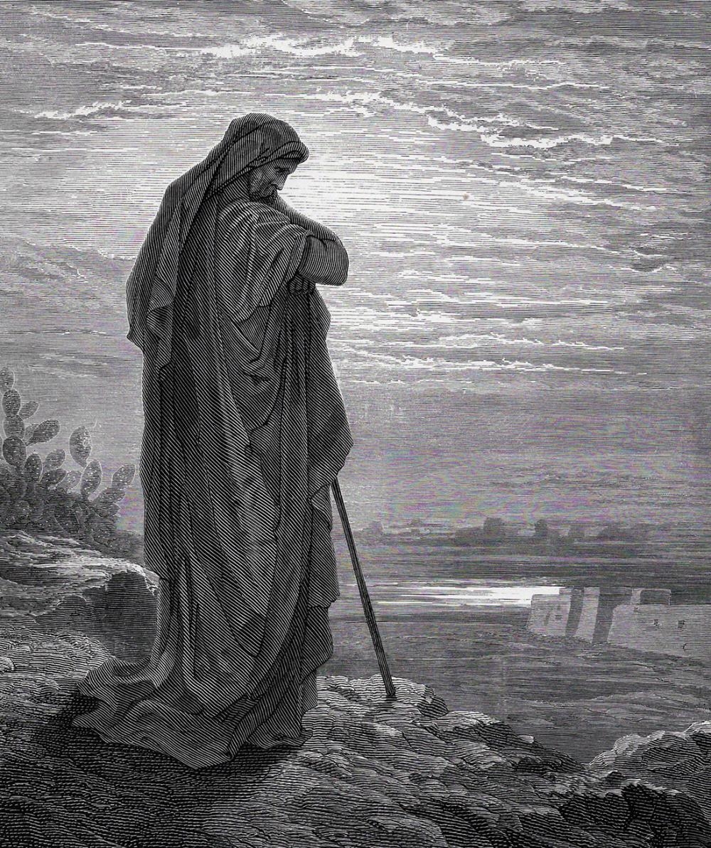 Gustave Doré | GUSTAVE DORE 1800s Religious Wood Engraving The Prophet ...