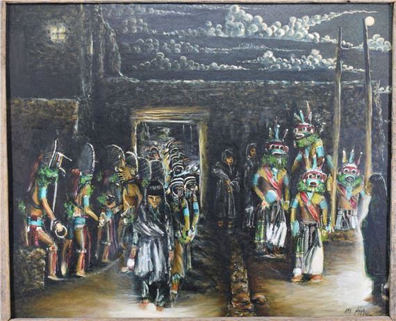 Raymond Naha | HOPI PAINTING (RAY NAHA (1996) | MutualArt