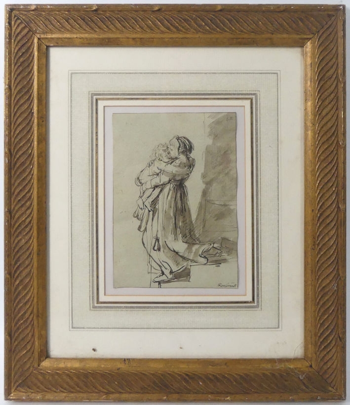 Eric Hebborn | Saskia carrying Rumbartus downstairs | MutualArt