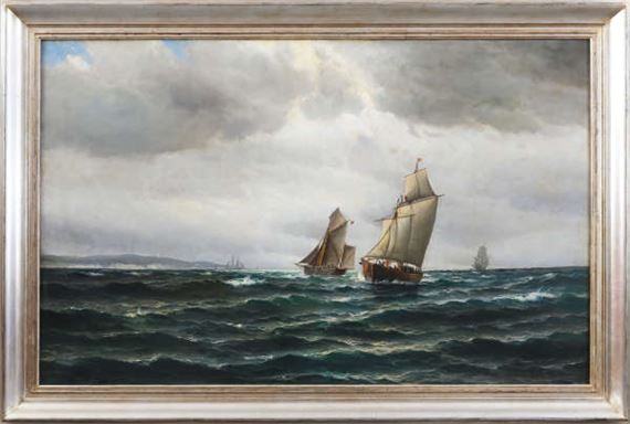 Vilhelm Bille | Segelschiffe auf offener See | MutualArt