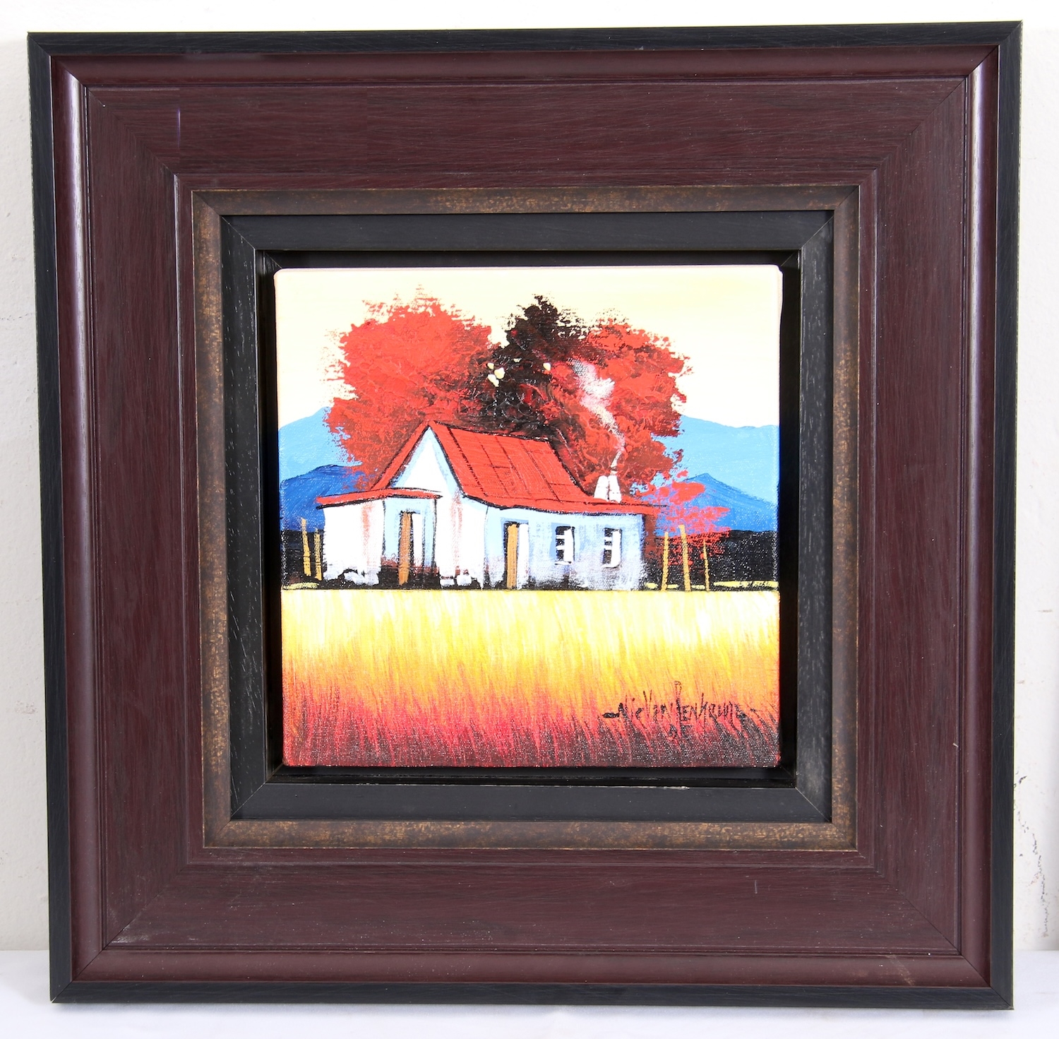Nic van Rensburg | FARMHOUSE WITH A SMOKING CHIMNEY | MutualArt