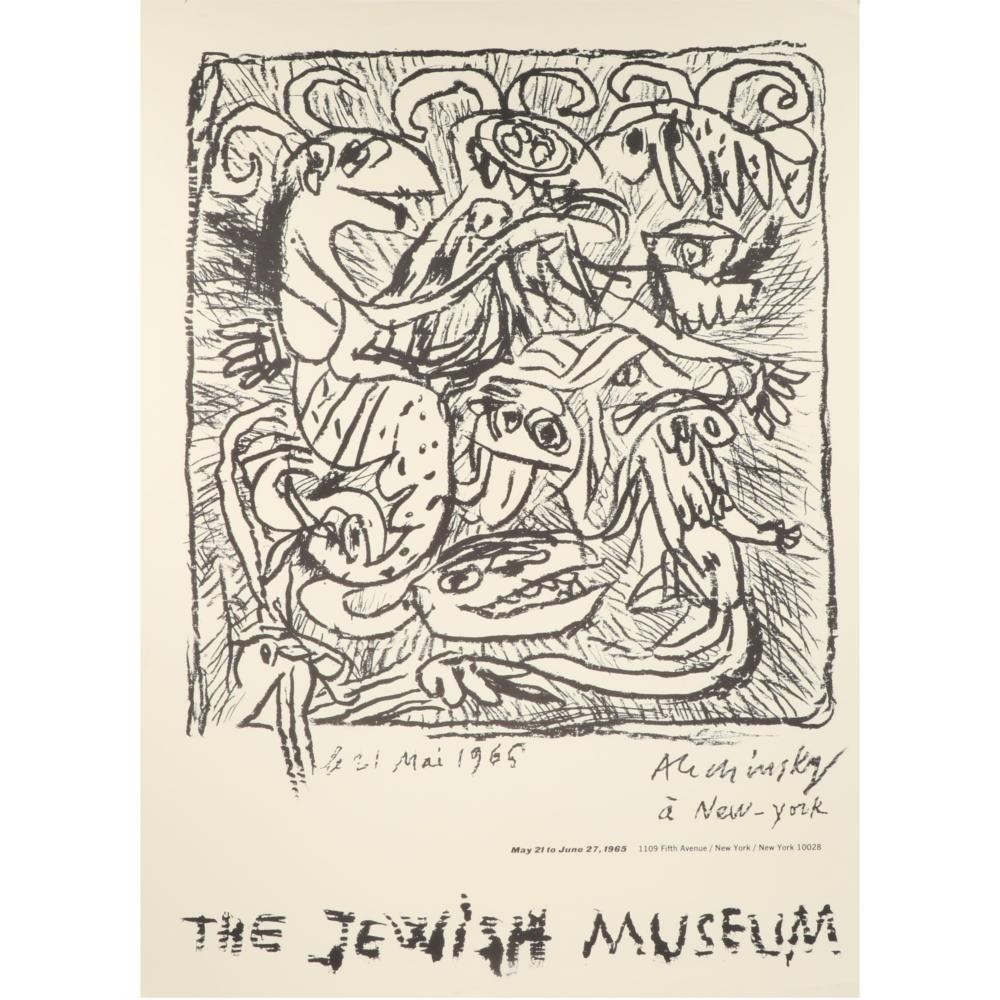 Pierre Alechinsky | The Jewish Museum exhibition poster (1965) | MutualArt