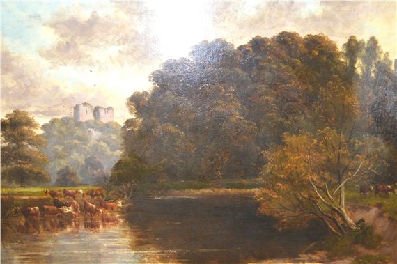 John Joseph Hughes | Goodrich Castle on the Wye | MutualArt