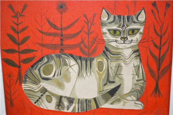 Sheila Flinn | study of a cat (20th Century) | MutualArt