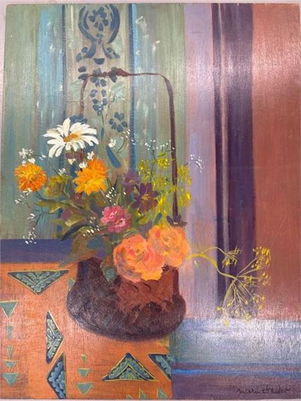 Marina Bardet | Marina BARDET (born 1932) Still life with a bouquet of ...