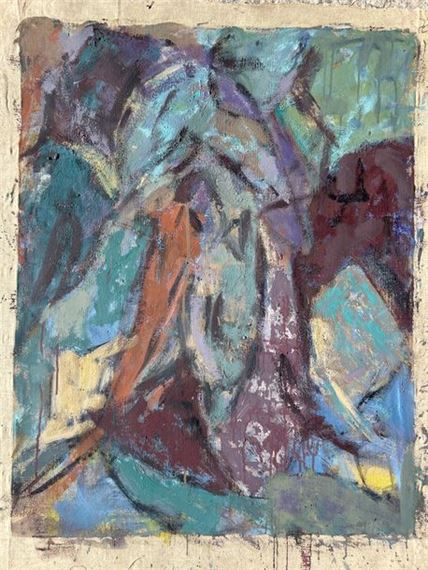 Marina Bardet | Geometric abstraction in blue | MutualArt